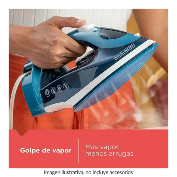 PLANCHA VAPOR BLACK & DECKER VAPOR ICR004BLA RETRACTIL – Liftor