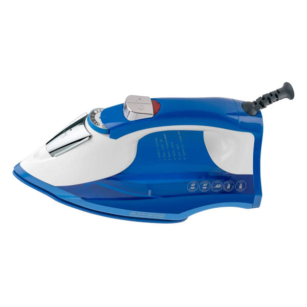 PLANCHA DE VAPOR BLACK AND DECKER IR1866 ANTIADHERENTE AZUL – Liftor